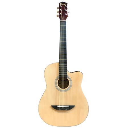 Violao Acustico Aco Natural 38,2pol Loud - Venda Eletro