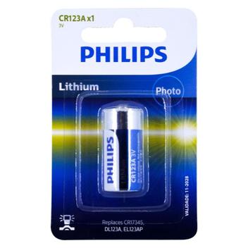 01 Pilhas Baterias Cr123 Philips - 01 Cartela - Pilhas - Magazine Luiza