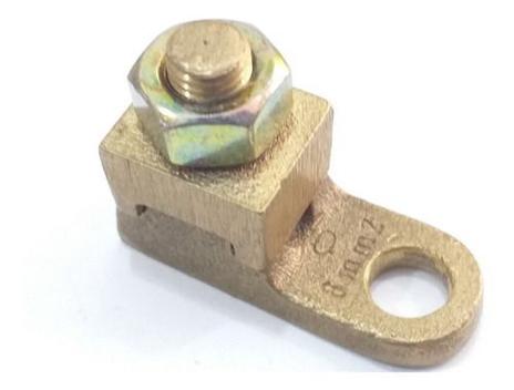 01 Terminal Sapata Pressão Cabos Cobre Fundido 8mm - Terminais ...