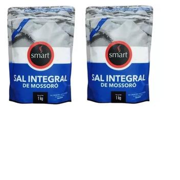 02 Unidades Kit Sal Integral Fino De Mossoro 1kg Smart - Sal - Magazine ...