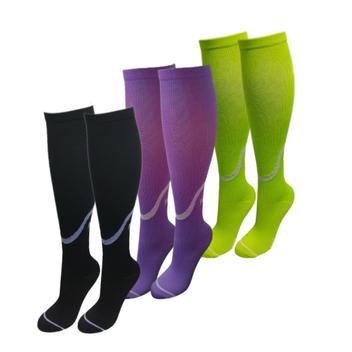 03 Pares Meias Femininas Compressivas Selene Compressão - Meia de ...