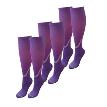 03 Pares Meias Femininas Compressivas Selene Compressão - Meia de ...