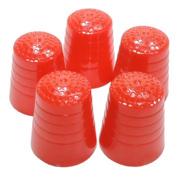 05 Dedal Plástico Costura Manual Bordado Crochê Ponto Russo - Evolvere - Bastidor para Bordado ...