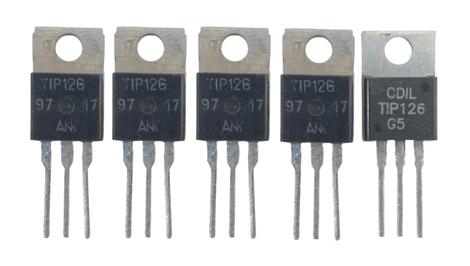 05 transistor tip126 80v 5a 2w antigo original ank e cdil - CDIL E ANK - Transistor - Magazine Luiza