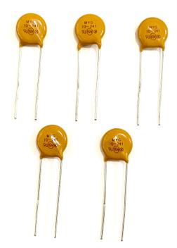 05 Varistor Óxido De Metal Myg 10-241 / 10k241 / 280v 10mm - Materiais ...