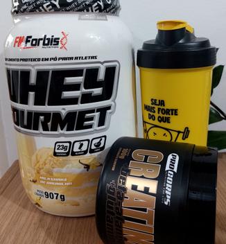 1 Creatina 100g PRO CORPS + Whey Gourmet sabor baunilha FN FORBIS ...