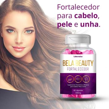 1 kit com 2 unidades Bella Beauty Fortalecedor De Cabelo, Pele E Unha ...