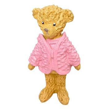 1 Urso Em Pé Ursinho em Resina Decoração Chá De Bebe Enfeite De Mesa ...