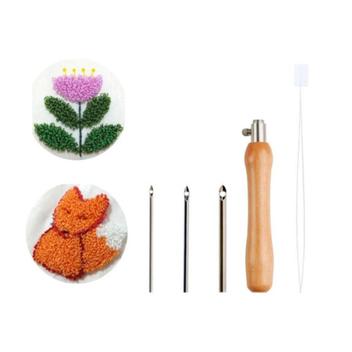 10 Agulha Madeira Bordado Bordar Artesanato Ponto Russo - Orion Magic ...