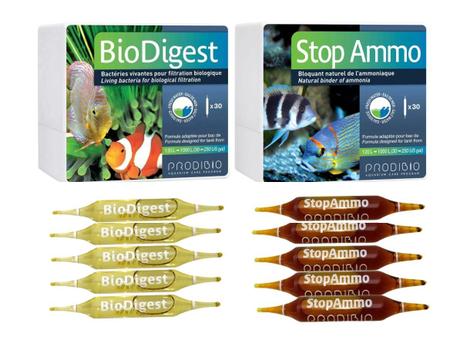 10 ampolas Prodibio 5 Stop Ammo + 5 Biodigest Start UP Ciclagem Acelerador Biológico Para ...