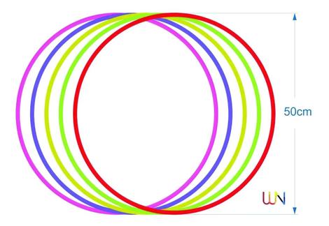 10 Bamboles Arco Infantil 50Cm Coloridos - Webneiro - Bambolê ...