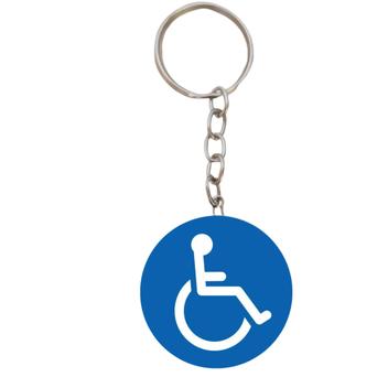 10 chaveiros símbolo cadeirante - Ágape bottons - Pins e Bottons ...