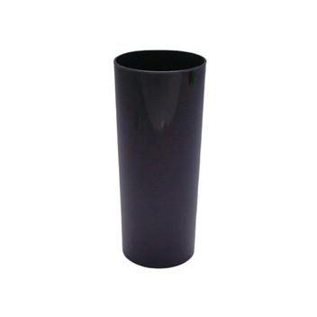 10 Copos Long Drink Acrílico Sólida Preto 330ml Festas - M&Ca Plásticos ...