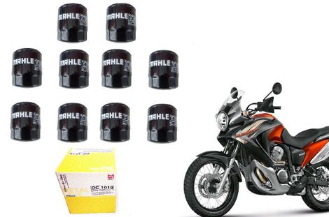 10 Filtros Óleo Metal Leve Mahle Cb 500 600 Hornet Nc 700 750 Xj6 R1 Verys Ninja Z Transalp Cbr ...