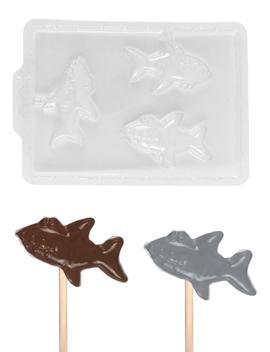 10 Formas Simples P/chocolate Pirulito Tubarão Mar Marinho - San Felipo ...