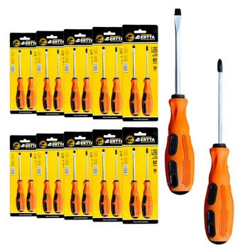 10 Kits De Chaves Fenda e Phillips Profissional 2un Cada Kit - Cascavel ...