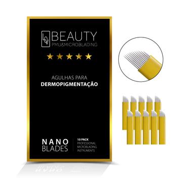 10 Lâminas Lov Beauty Nano Blade 12 Flex 0.18mm Com Anvisa - Agulha ...