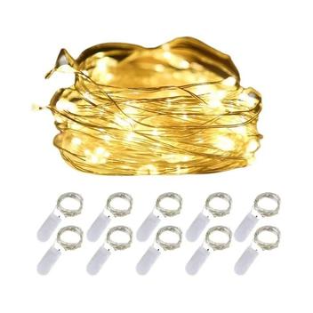 10 Luzes de Fada LED com Fio de Cobre (1m/2m) - Decoração para ...