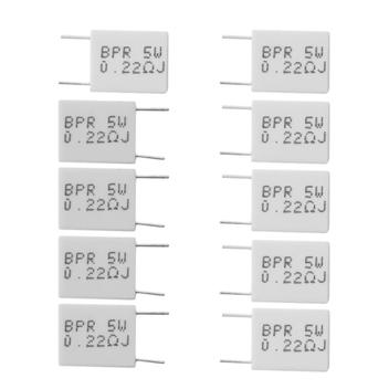 10 Pcs 0,22R 5 W 5% Resistor de Cimento 0,22Ohm Resistor Não Indutivo ...