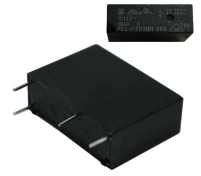 10 pçs - mini rele 12v 3a 250v - pcj-112d3m - 4 terminais - SANCOMP ...