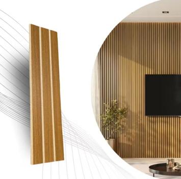 10 Placas Adesivas Painel Madeira Ripada Montavel 45x11 Mdf - STG ...