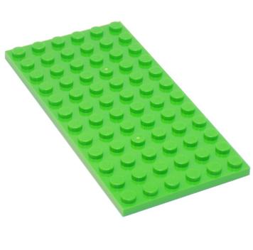 10 Placas LEGO 6x12 Verde Brilhante (4,5x9cm) - Material Escolar ...