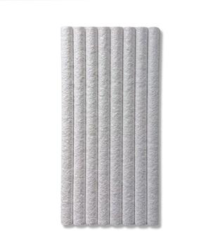 10 Revestimento Ripado Meia Lua Redondo Abaulado em Isopor Cru - Papel ...