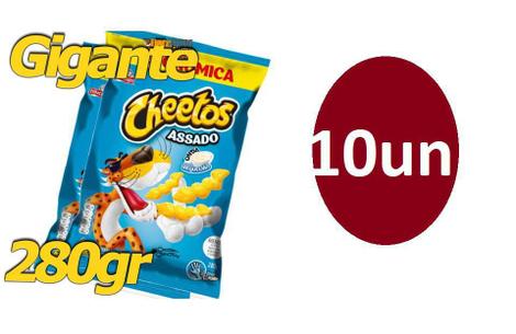 10 Salgadinhos Gigante De Requeijão Cheetos Elma Chips 280G - Cheetos ...