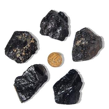 10 Turmalina Preta Pedra Natural 50 a 60g Média 4cm Tipo B ...