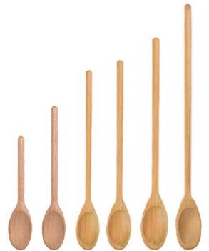 100 Colher Redonda Madeira 34 Cm Reforçada - Madlar - Colher - Magazine ...