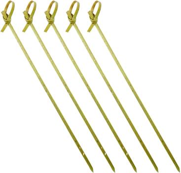 100 Espeto de Petisco Knotted Stick Nó Nozinho Bambu 15cm - AAZ ...