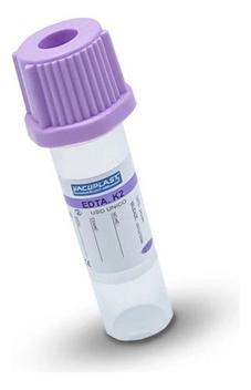 100 Microtubo Tampa Roxa Vacuplast L Coleta C/ Edta K2 0,5 M - Tubo de ...