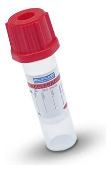 100 Microtubo Vermelho 0,5ml Coleta Sangue Ativador Coagulo - VACUPLAST ...