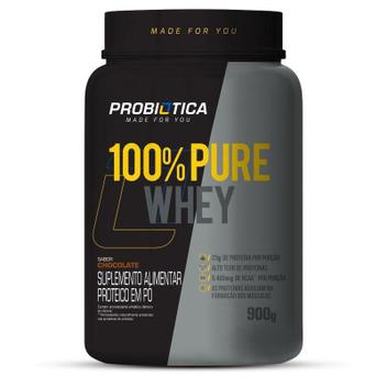 100% Pure Whey Probiotica 900G - Chocolate - Whey Protein - Magazine Luiza