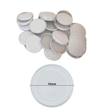 100 Unidades Tampa Para Vidro De Conserva - 74Mm - Rojek - Pote ...
