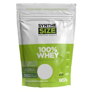 100% Whey 907G Refil Chocolate - Synthesize - Synthesize 18% - Whey Protein - Magazine Luiza