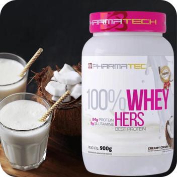100% Whey Hers - Creamy Coconut - 900g - Pharmatech Labz - Whey Protein ...