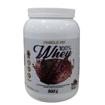 100% whey muscle hd 900gr sabor chocolate belga - Whey Protein ...