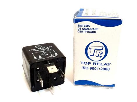 10x Relê Auxiliar Automotivo 4 Pinos Universal 12V 40 Amper - TOP RELAY ...