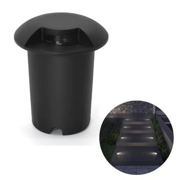 11 Spot Embutido Chao Preto 1 Facho Led 1W 3000K Escada Acl79 - Acende ...