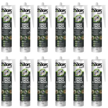 12 Adesivo High Tack Cola s Super Forte Q-borg 400g Branco - Cola ...