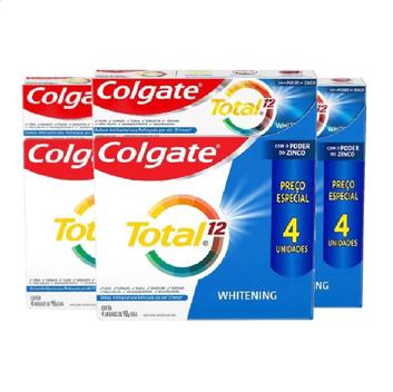 12 Creme Dental Pasta Colgate Total 12 Whitening 90g Cada - Creme e Gel ...