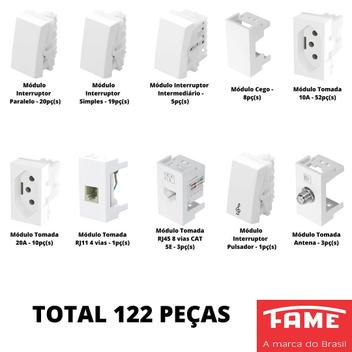 122un Módulos Tomadas Interruptores Evidence Modulare Blanc+ FAME K173 ...