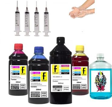 1350ml Kit Tinta Recarga Compatível Cartucho 667 667xl Impressora HP ...
