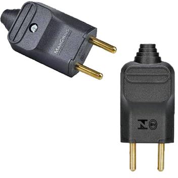 15 Plug Plugue Tomada Macho 2 Pinos 10a Preto Prensa Cabos Margirius ...