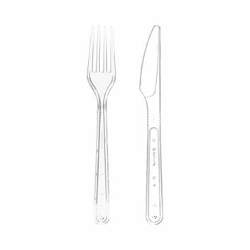 150 Kits Garfo e Faca Descartável Forte para Refeição - AAZ - Faca ...