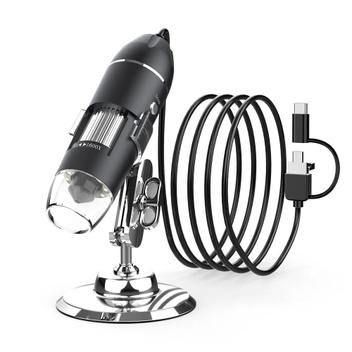 1600X Microscópio Digital Tipo C USB Endoscópio Profissional Câmera ...