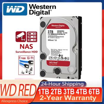 1TB 2TB 3TB 4TB 6TB Western Digital WD Vermelho Disco Rígido Interno De ...