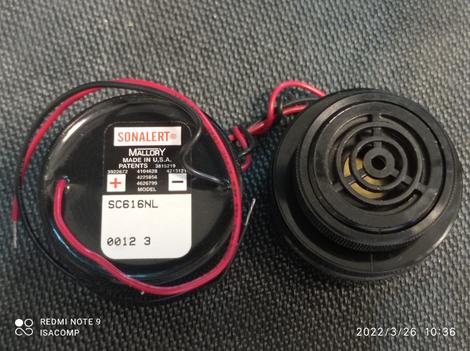 1x Buzzer Sonalarme Sc616nl 6v a 16v Mallory - Ventilador - Magazine Luiza