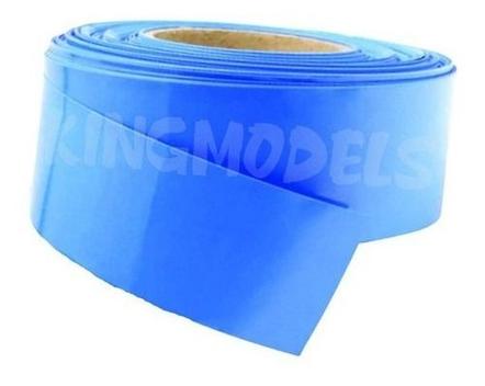 1xmt Tubo Termo Retrátil Azul Pvc 170mm Chato Diam. 108mm - Isolante ...